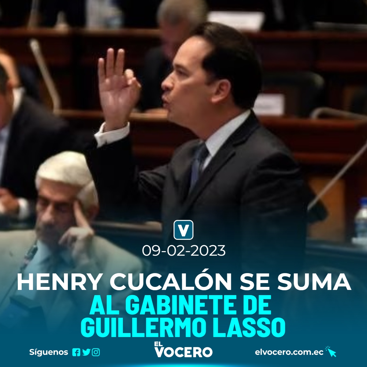 HENRY CUCALÓN SE SUMA AL GABINETE DE GUILLERMO LASSO – El Vocero